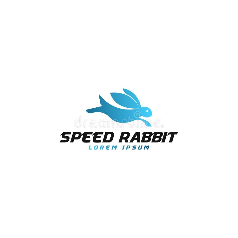 Speed rabbit stock illustration. Illustration of comic - 1795681