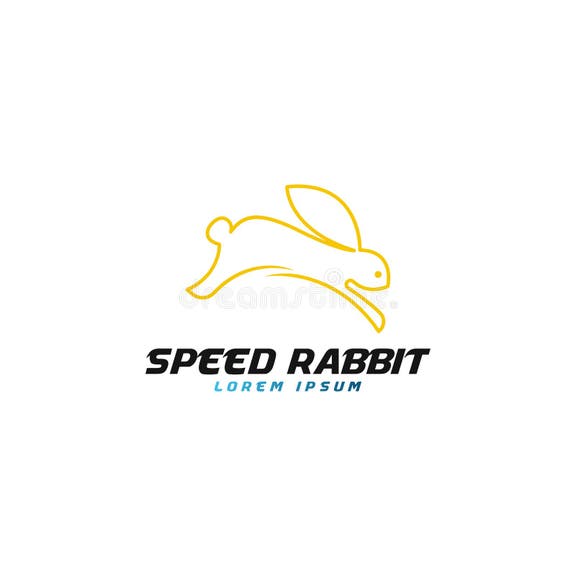 Speed Rabbit Logo Template Vector. Logo that Symbolizes Rabbits with ...