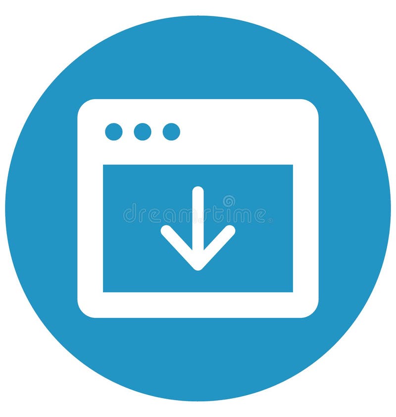 Download Button Vector Related To Web Browser Windows and Fully ...