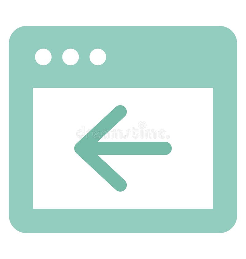 Print Left Arrow Vector Related To Web Browser Windows and Fully ...