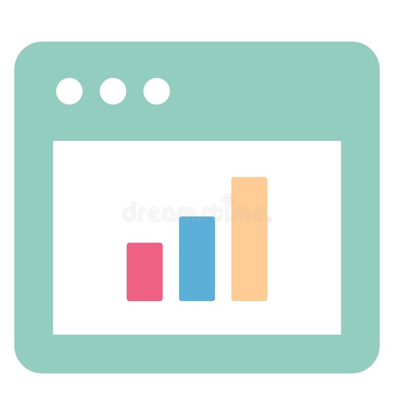 Browser, Web Graph Vector Icon Which Can Easily Modify Stock ...