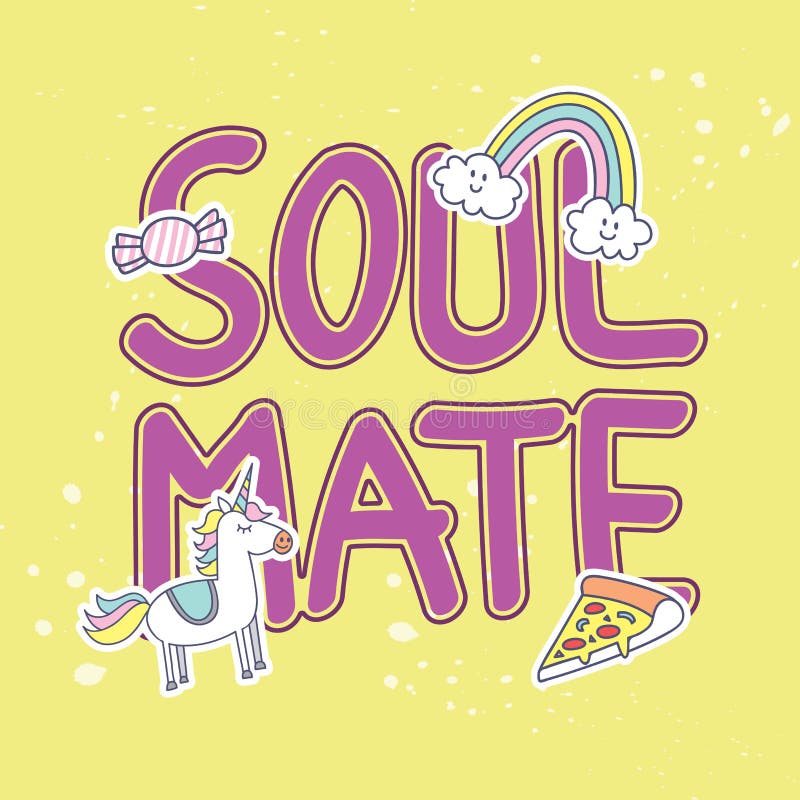 Quotes T-shirt Design with Cute Patches Stock Vector - Illustration of ...