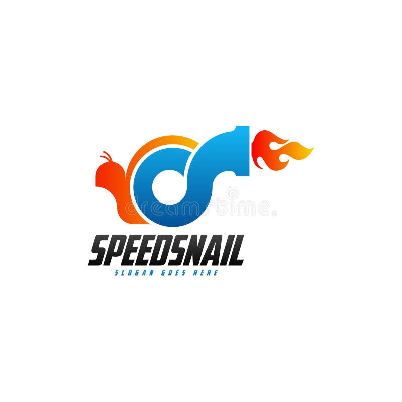 Speed Snail Logo Template Vector. Fast Snail Logo Concept. Animal Logo ...