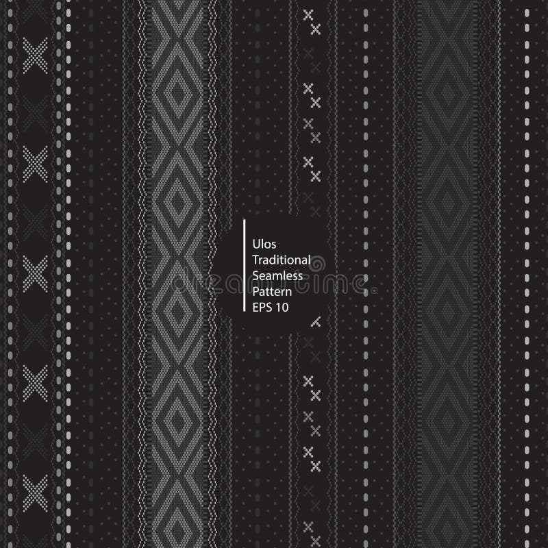 Ulos Traditional Batik Indonesia Seamless Dark Color Pattern Background ...
