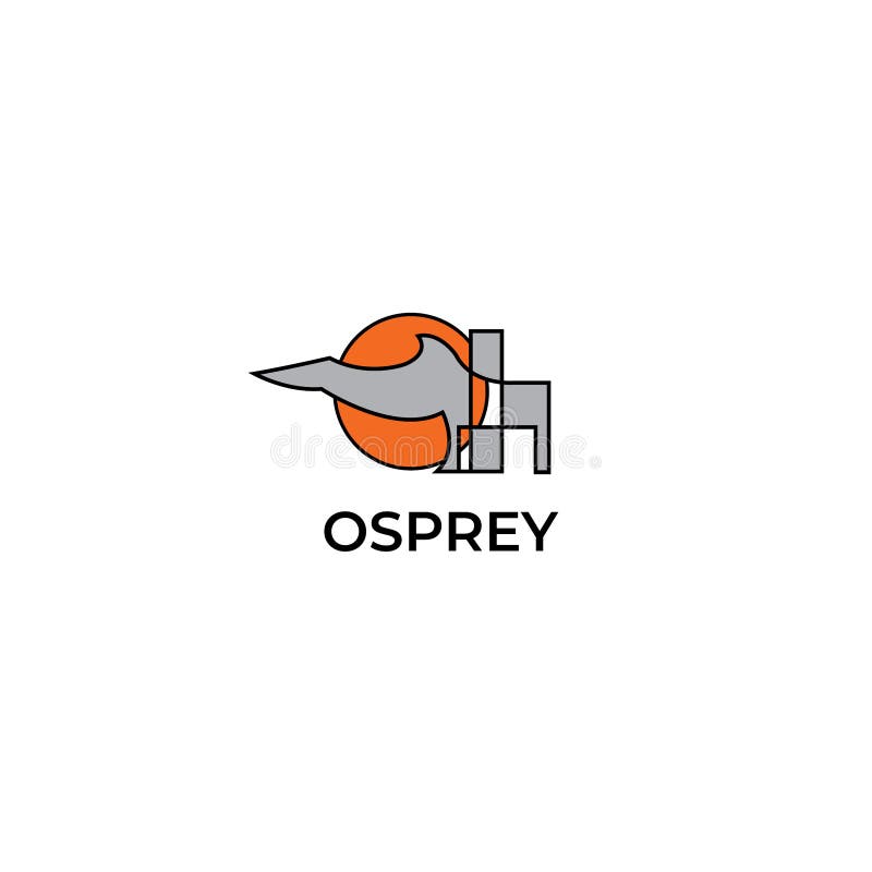 Osprey Vector Logo. Osprey Illustration Stock Vector - Illustration of ...