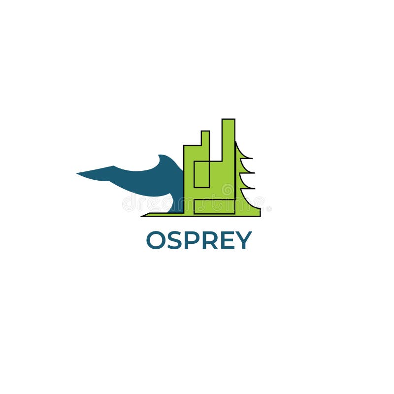 Osprey Vector Logo. Osprey Illustration Stock Vector - Illustration of ...