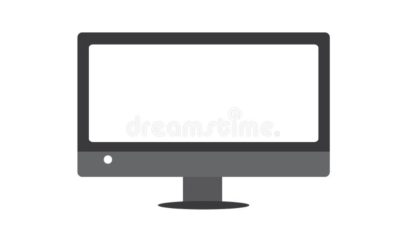 Vector LCD Icon - Display Icon - TV Mock-up Illustration Stock Vector ...