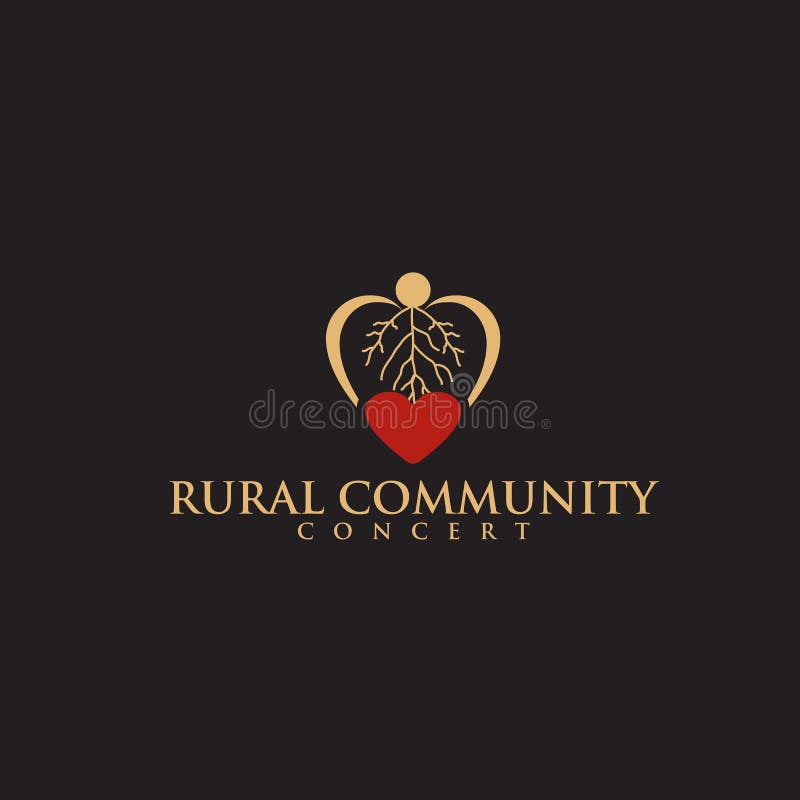 Rural Community Music Concert Logo Design Vector Template Stock Vector ...