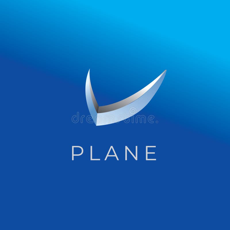 Plane Vector Logo. Fly Logo Stock Vector - Illustration of exotic ...