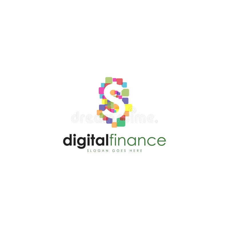 Digital Finance Logo Template. Fintech Logo Concept. the Concept of the ...