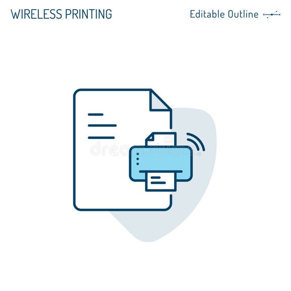 Wireless Printing Icon Stock Illustrations – 1,065 Wireless Printing Icon Stock Illustrations ...