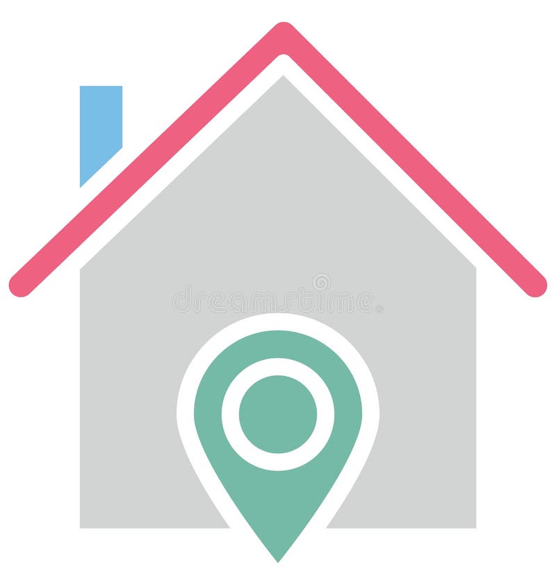 Home Address Finder Isolated Vector Icon Which Can Easily Modify or ...