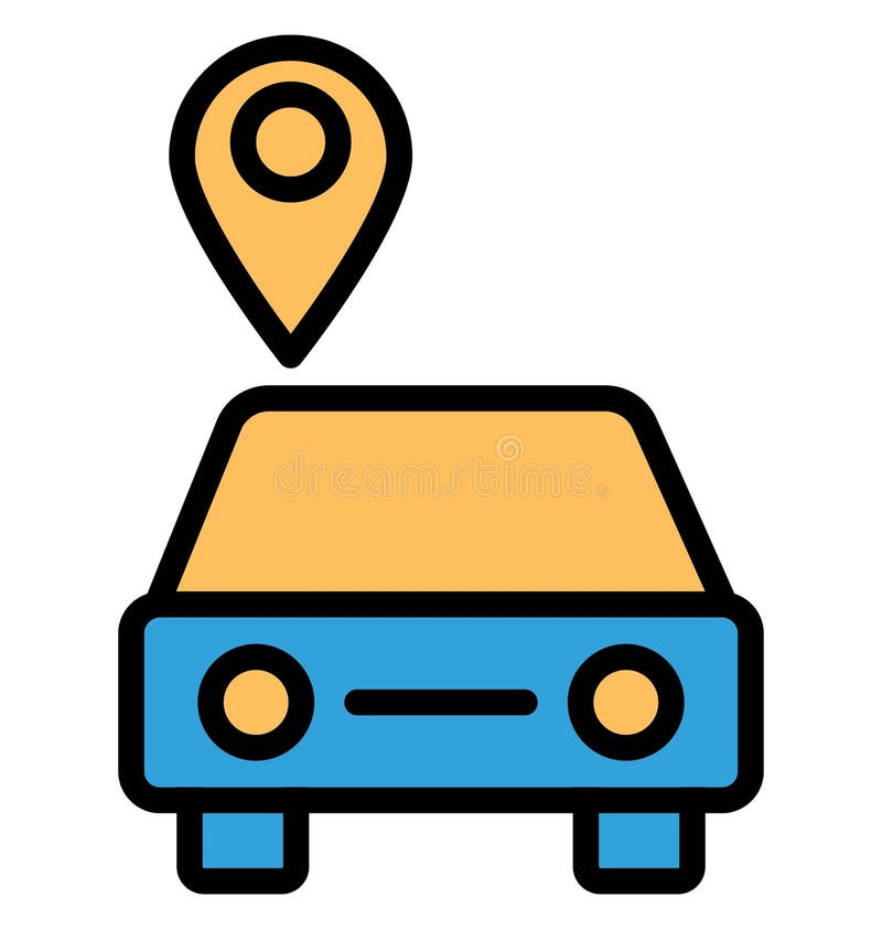 Car Navigation Isolated Vector Icon Which Can Easily Modify or Edit ...
