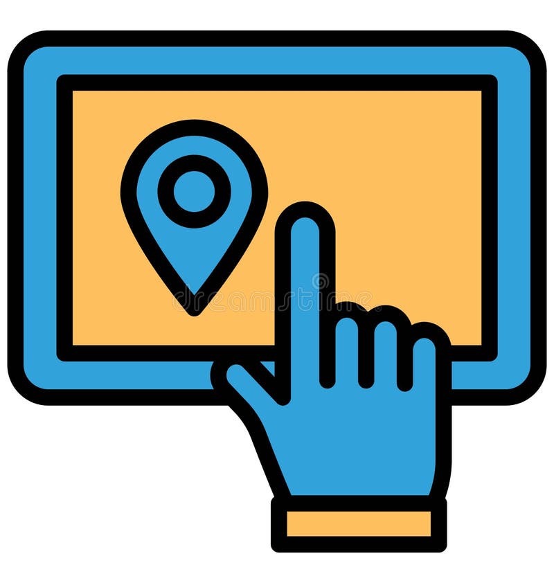 Navigation Software Isolated Vector Icon Which Can Easily Modify or ...