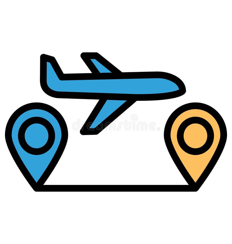 Active Aircraft Tracking Isolated Vector Icon Which Can Easily Modify ...