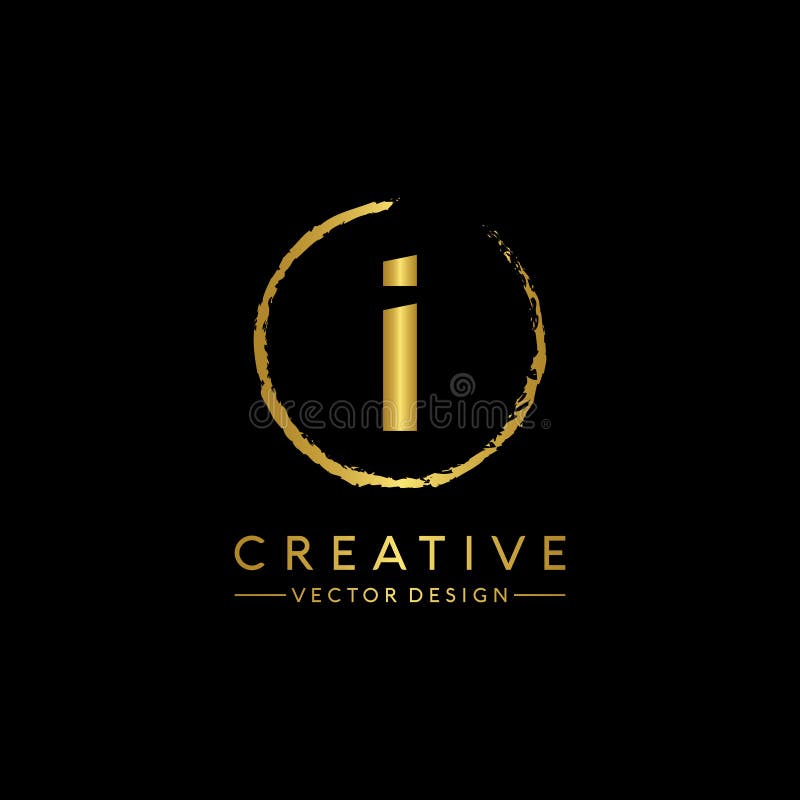 Initials I Logo Creative Template Sign Vector Stock Vector ...