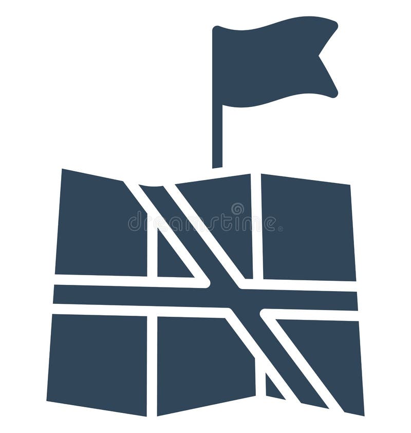 Destination Isolated Vector Icon Which Can Easily Modify or Edit Stock ...