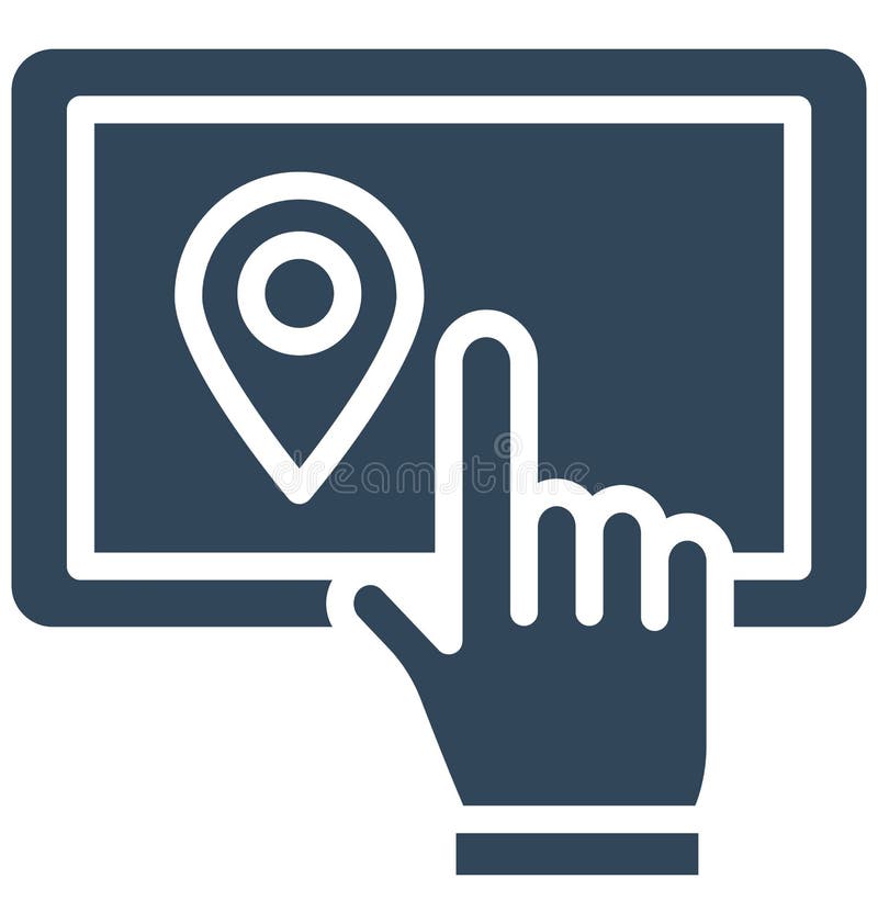 Navigation Software Isolated Vector Icon Which Can Easily Modify or ...