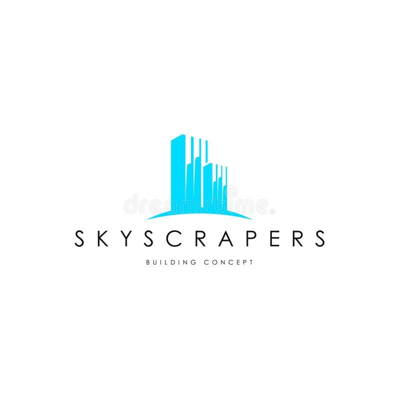 Skyscrapers Logo Template Vector. Unique Building Logo Concept Stock ...