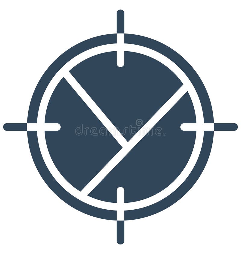 Print Geolocation Target Isolated Vector Icon Which Can Easily Modify ...