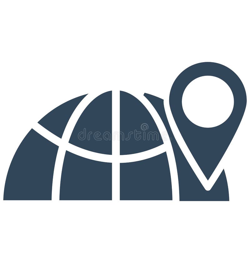 Global Location Isolated Vector Icon Which Can Easily Modify or Edit ...