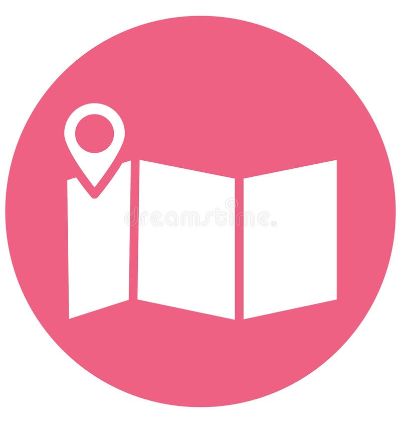 Navigation Map Isolated Vector Icon Which Can Easily Modify or Edit ...