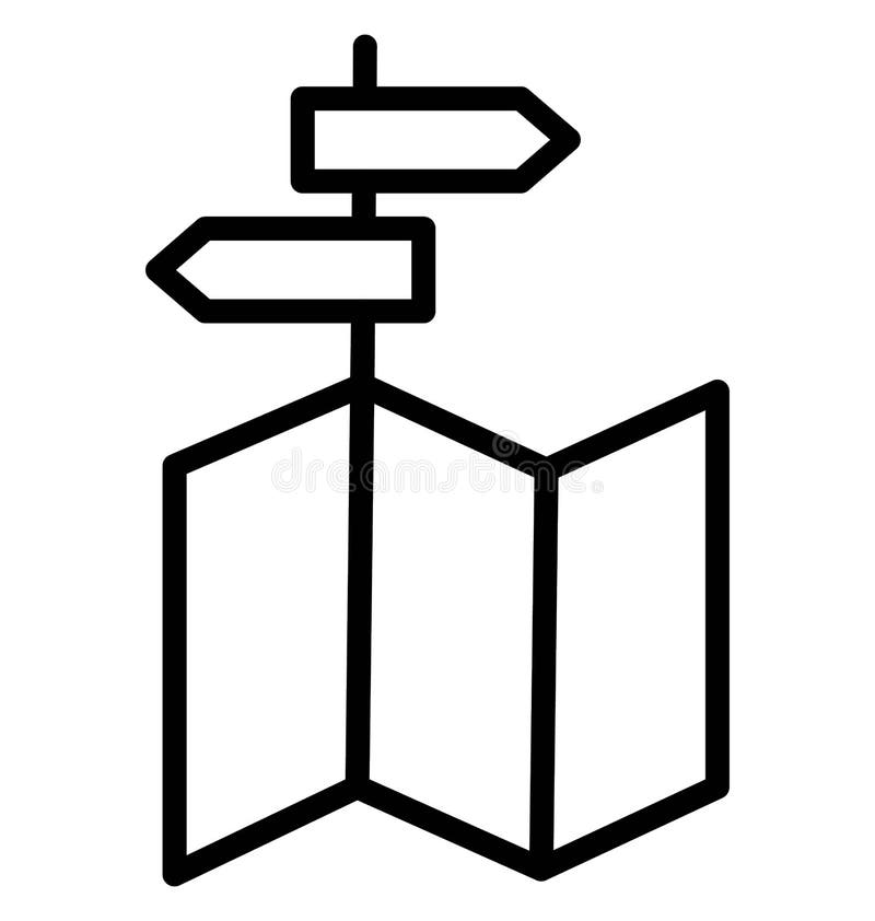 Area Map Isolated Vector Icon Which Can Easily Modify or Edit Stock ...