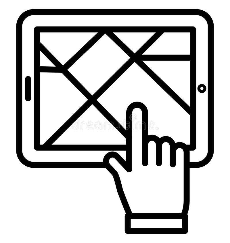 Navigation Software Isolated Vector Icon Which Can Easily Modify or ...