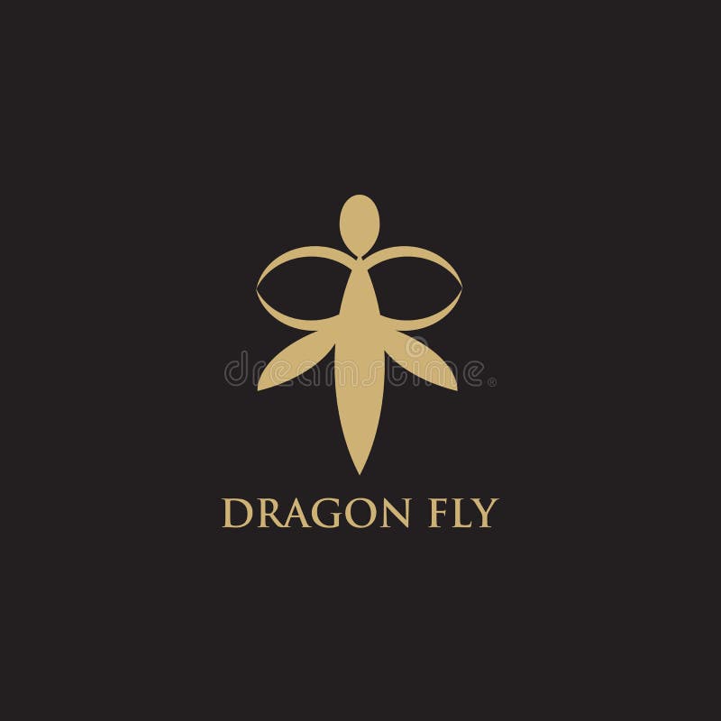 Dragon Fly Logo Inspiration Vector Template Stock Vector - Illustration ...