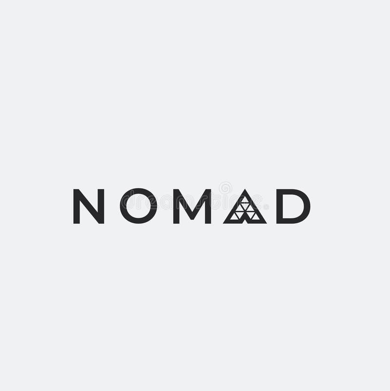 Nomad Vector Logo. Nomad Emblem Stock Vector - Illustration of animal ...