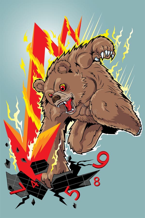 Bear Attack stock illustration. Illustration of wild - 18559321