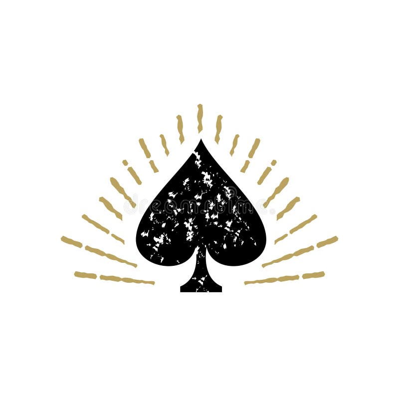 Spade Vector Logo. Spade Emblem. Spade Icon Stock Vector - Illustration ...