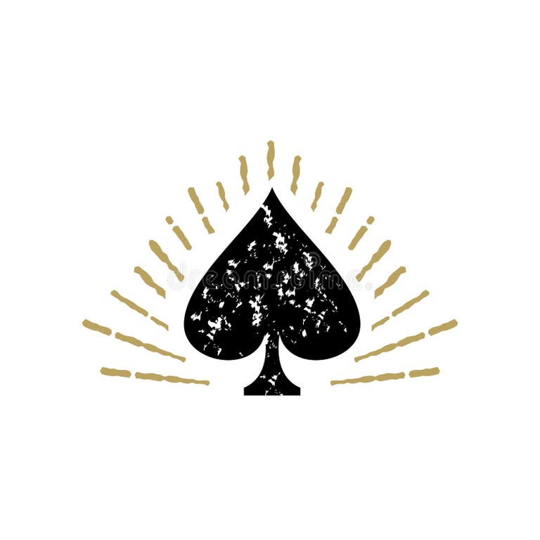 Spade Vector Logo. Spade Emblem. Spade Icon Stock Vector - Illustration ...