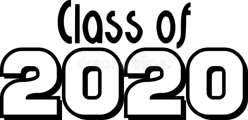 Class of 2020 Box type stock illustration. Illustration of 2020 - 149492708