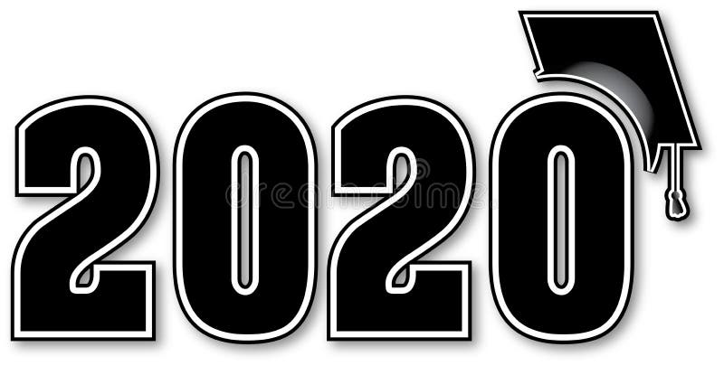 Class of 2020 Congratulations Graduate Stock Vector - Illustration of ...