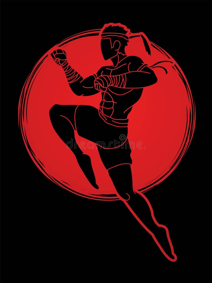 Cartoon Thai Boxing Stock Illustrations – 600 Cartoon Thai Boxing Stock ...