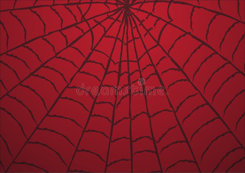 Cobweb Red Background. Vector Illustration Design Stock Vector ...