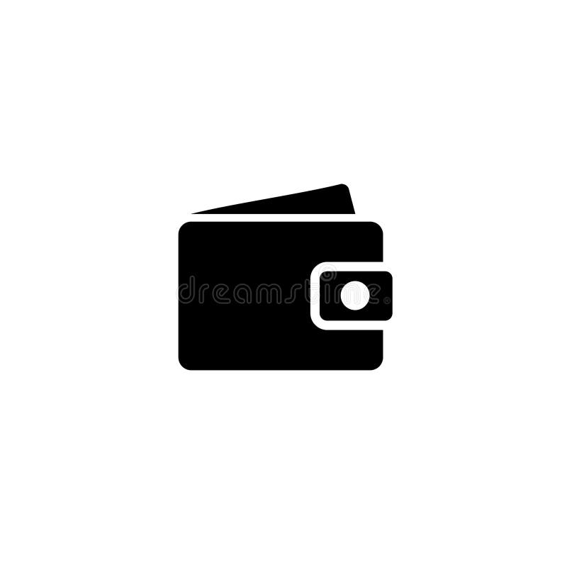 Button Wallet Icon for App Smartphone Stock Illustration - Illustration ...