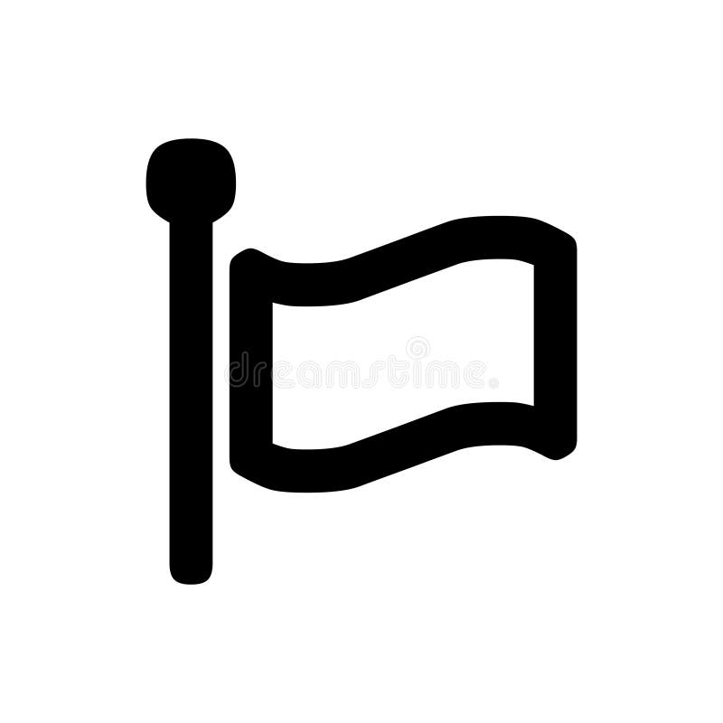 Flag Icon, Logo Design Template Stock Illustration - Illustration of ...