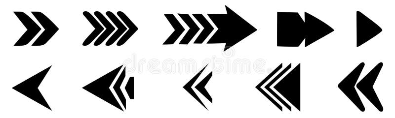 Right Arrow Icon Signs and Symbols Stock Illustration - Illustration of ...