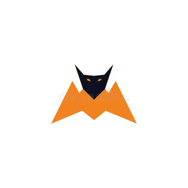 Unique Evil Flying Bat Illustrations Logo Concept Stock Illustration ...