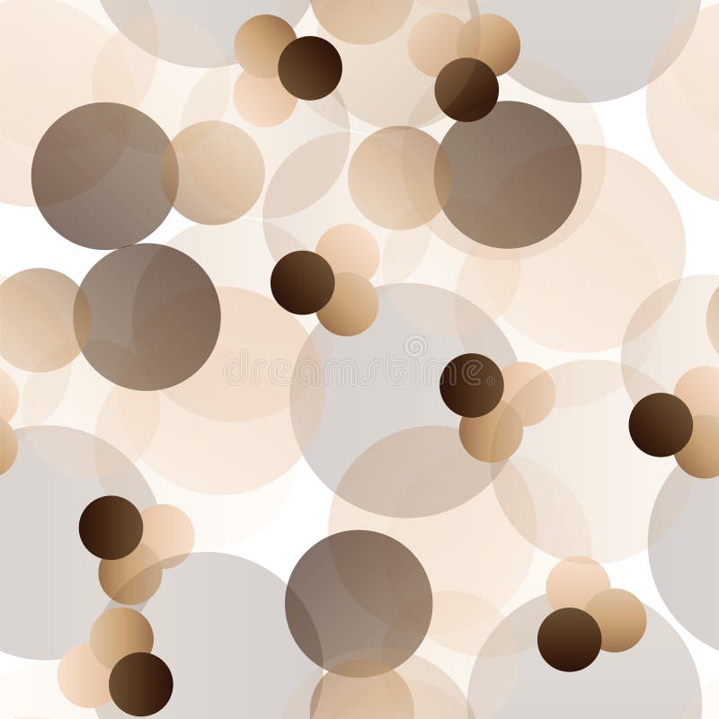 Abstract Brown Pattern with Circles Vector Illustration - Abstract ...