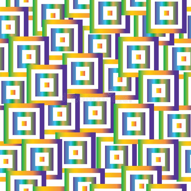Seamless Pattern with Colorful Squares Vector Stock Vector ...
