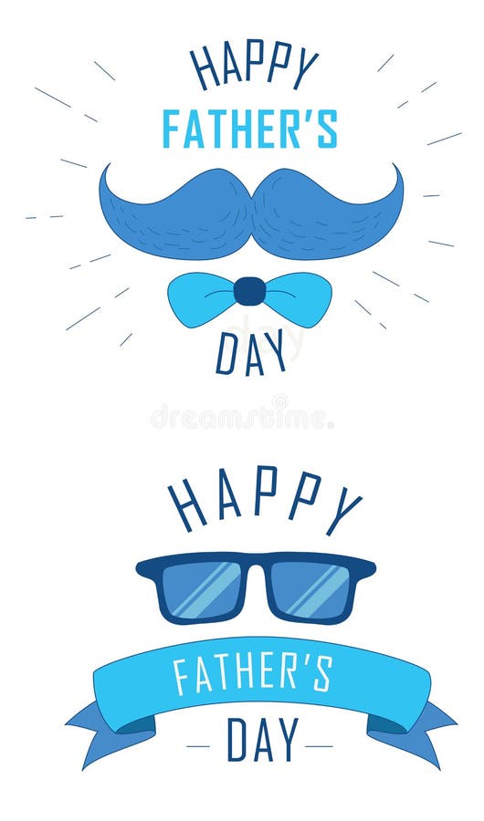 Father`s Day : Daddy Greeting Card with Nice Blue Color Stock ...