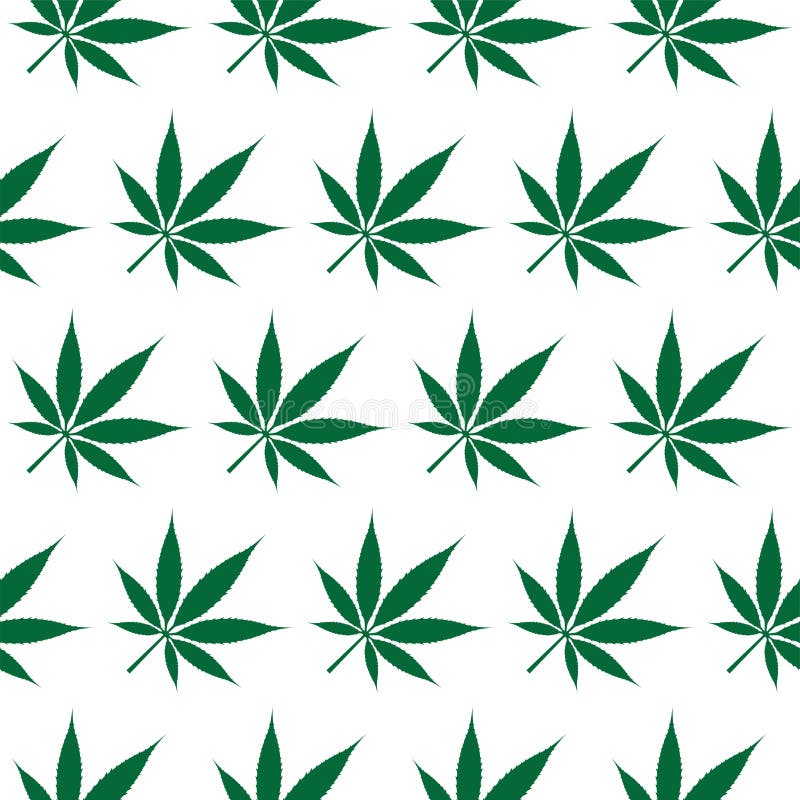 Seamless Marijuana Cannabis Pattern Vector Image Stock Vector - Illustration of illegal, hemp ...