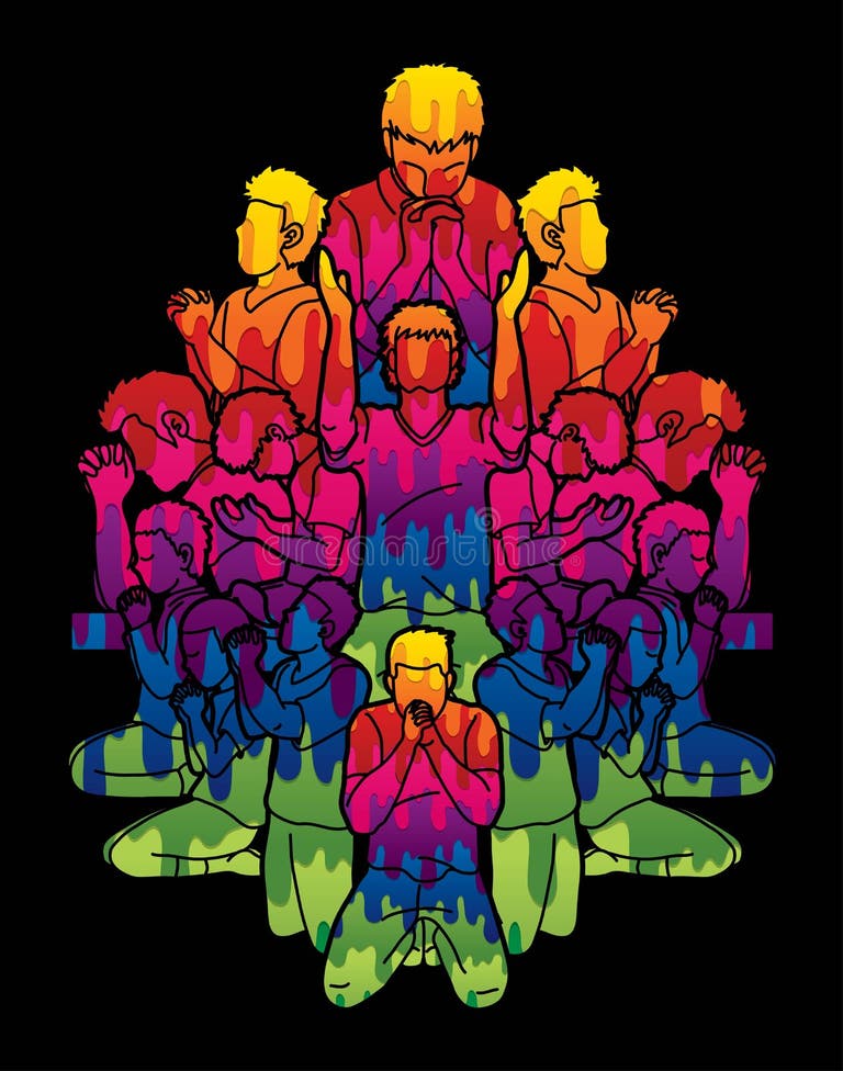 Prayer Cartoon Stock Illustrations – 18,310 Prayer Cartoon Stock ...