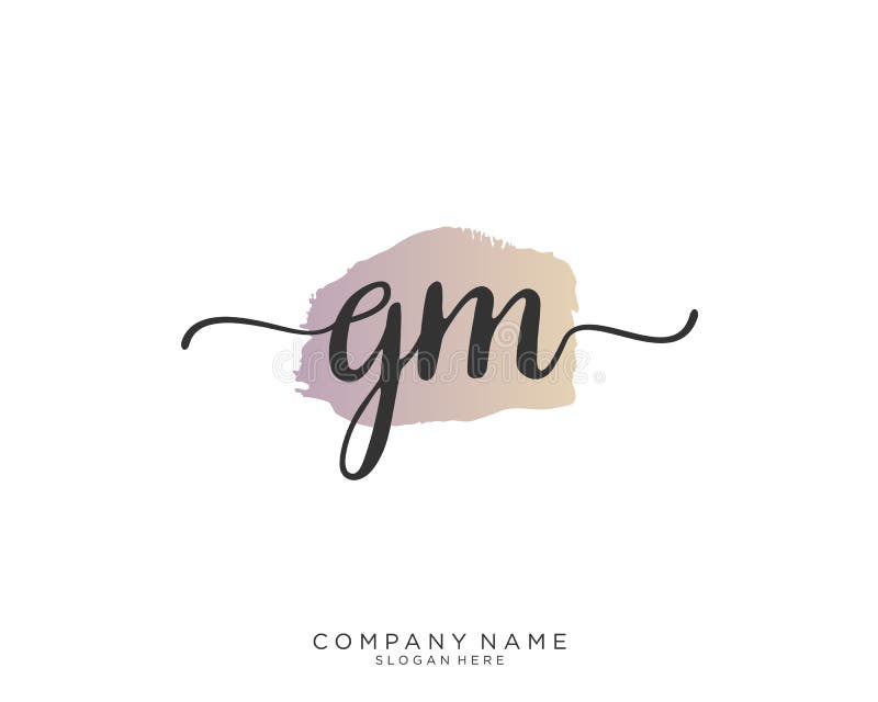 GM Initial Handwriting Logo Template Vector. Stock Vector ... GM Initial Handwriting Logo Template Vector. Stock Vector ...