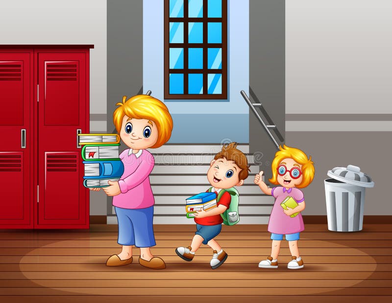 Help the School Bus Find the Way To School Stock Vector - Illustration ...