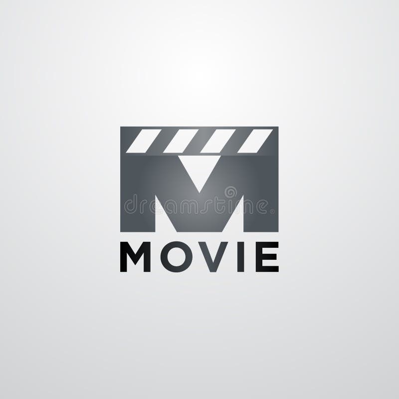 Movie Logo with Abstract Letter M Logo for Movie Production Stock ...