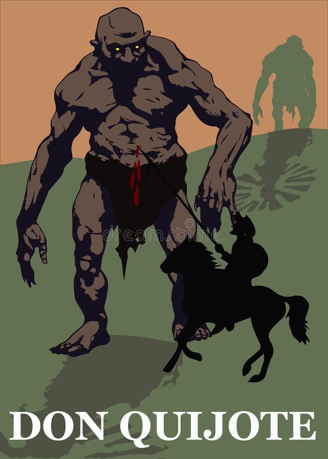 Beautiful Poster for Don Quixote Stock Illustration - Illustration of ...